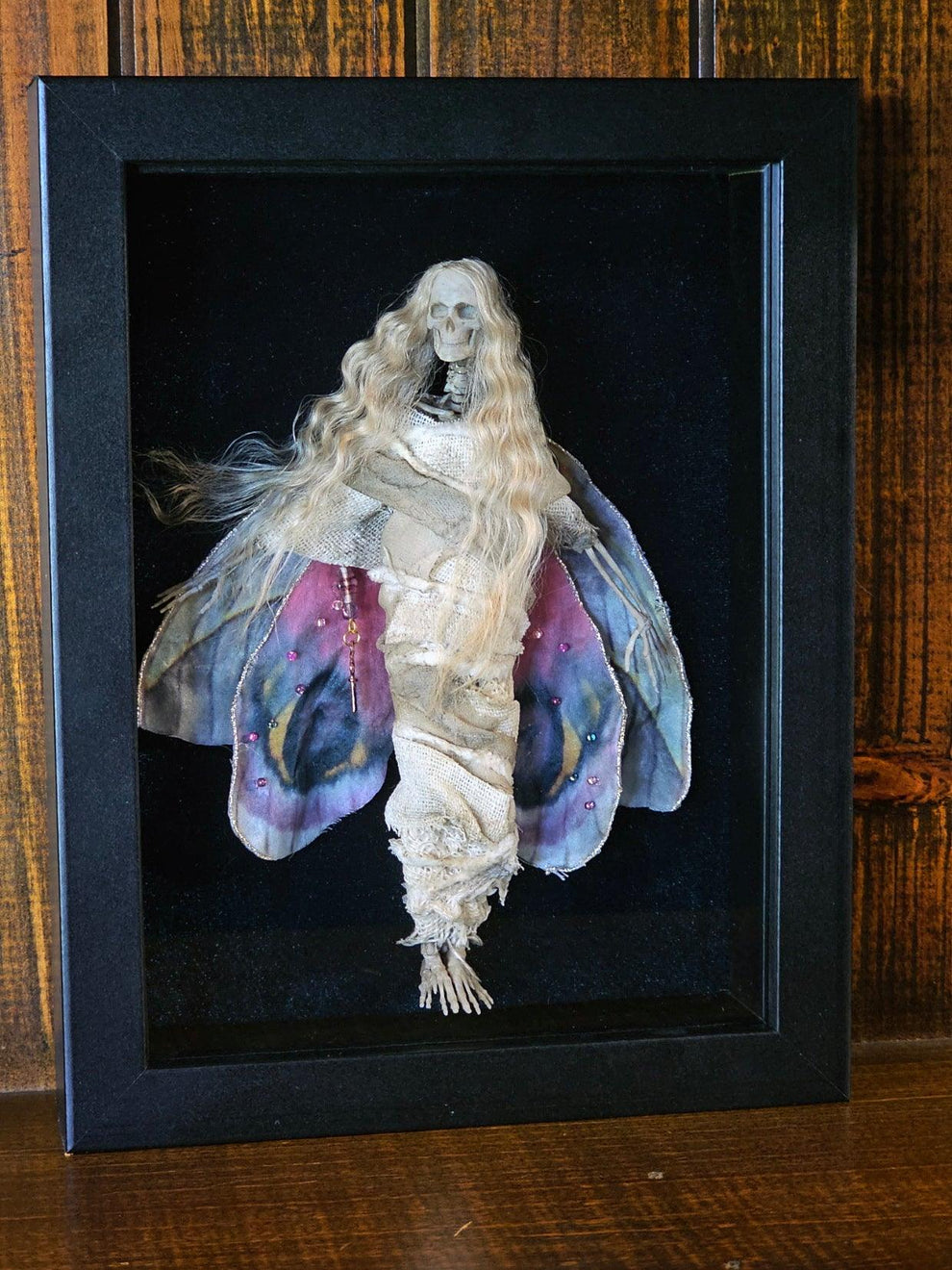 Dead Fairies - varieties of colors mummified in a black Gothic frame ...